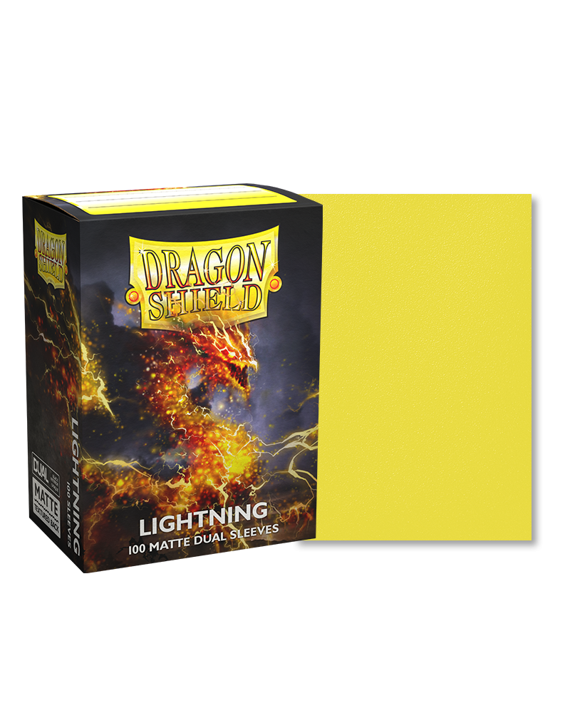 Dragon Shield - Matte Dual Sleeves: Lightning Yellow (100ct) – Board ...