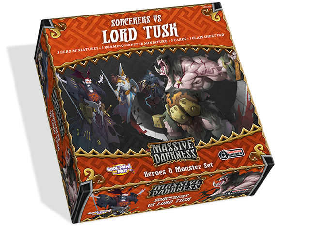 Massive Darkness: Heroes & Monster Set - Sorcerers vs Lord Tusk – Board ...