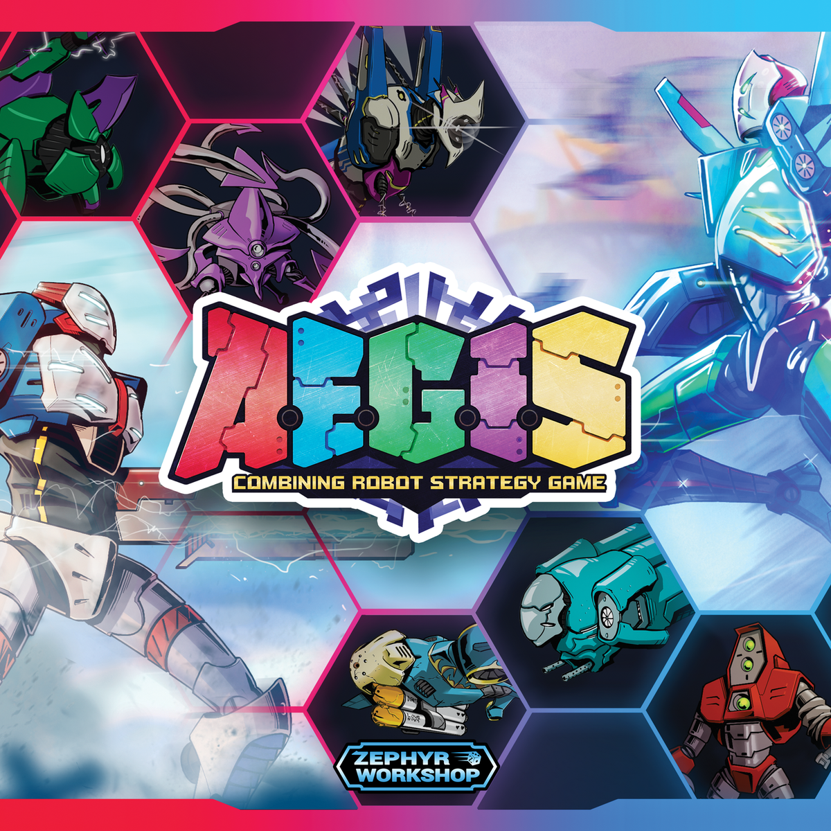 A.E.G.I.S.: Combining Robot Strategy Game – Board Game Bliss