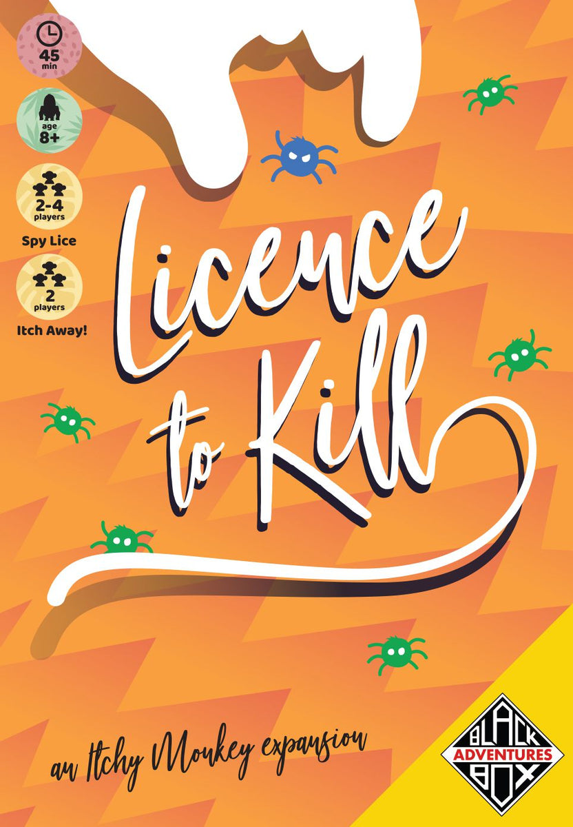 Itchy Monkey: Licence to Kill (Expansion) – Board Game Bliss