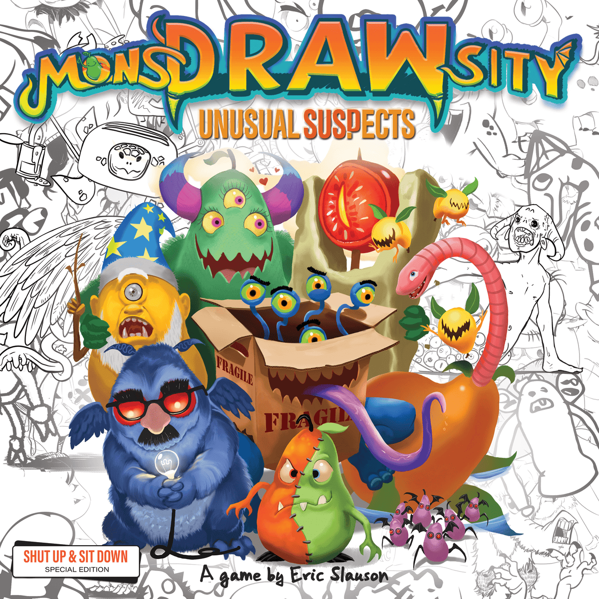 MonsDRAWsity: Unusual Suspects – Board Game Bliss