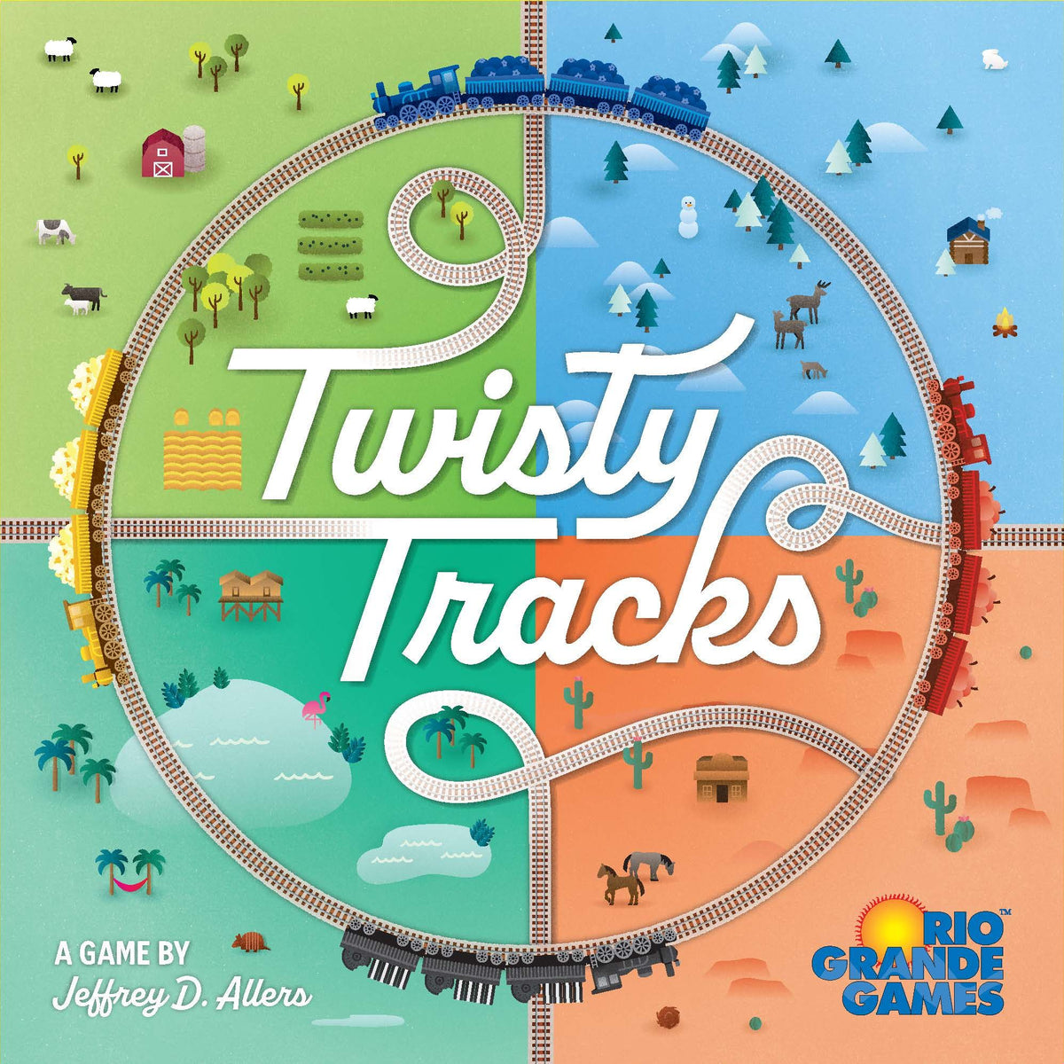 Twisty Tracks (Box Damage) – Board Game Bliss