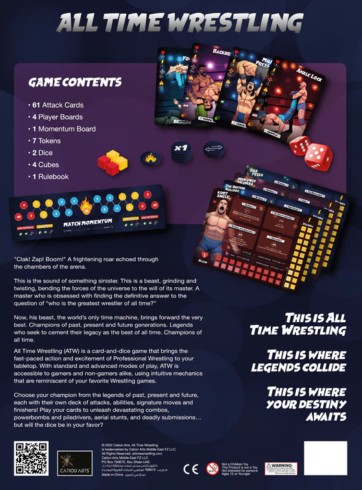 All Time Wrestling: Legends Edition – Board Game Bliss