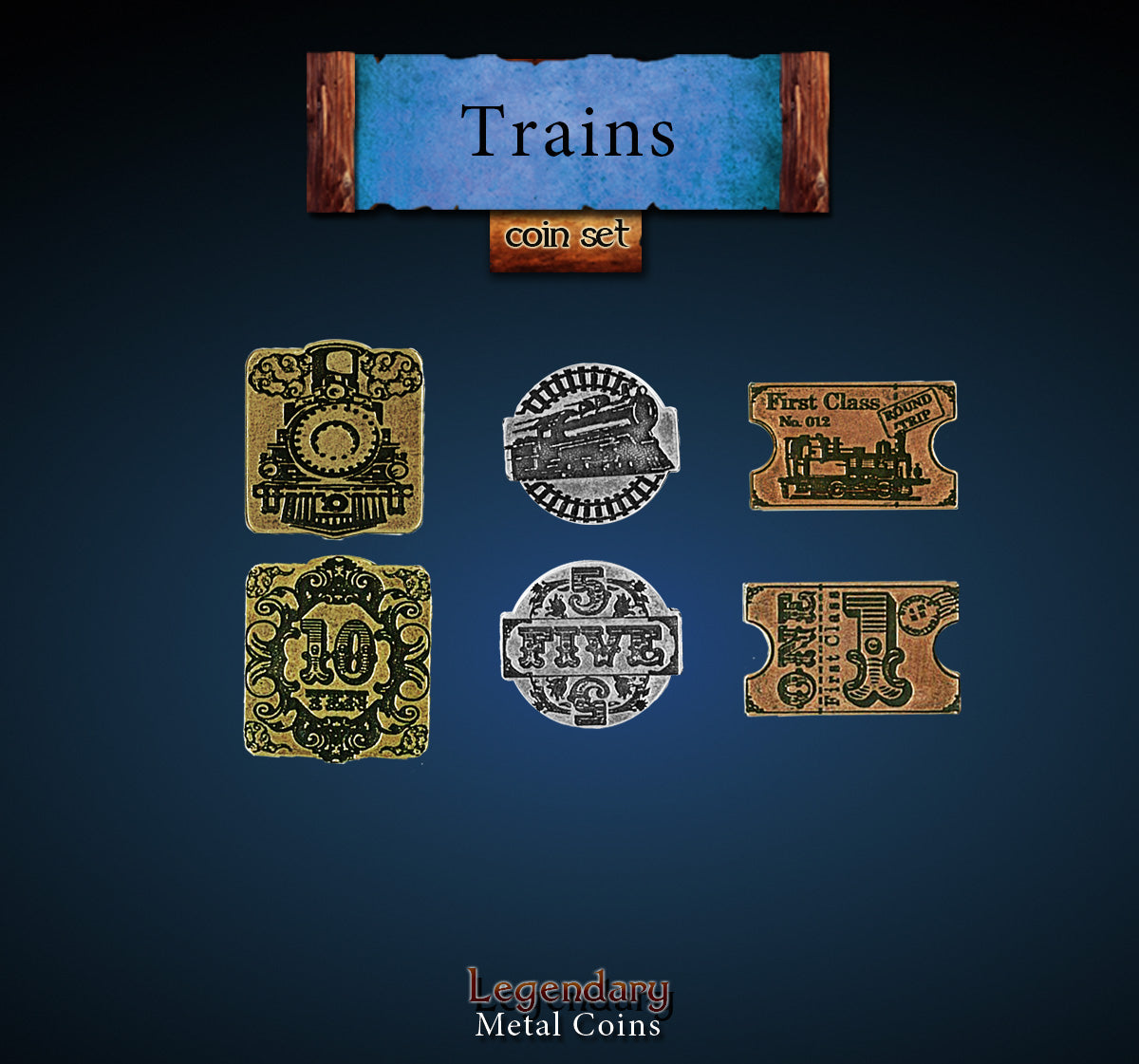 Legendary Metal Coins: Season 5 - Train Units Coin Set (30 pcs) – Board ...